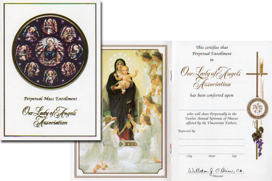 Mass Cards – Our Lady of Angels Association